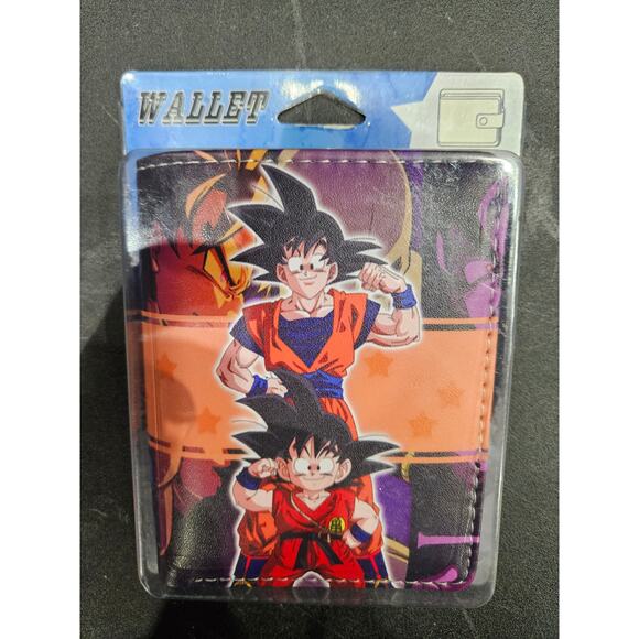 unbranded | Bags | Goku Anime Wallet Compact Bifold Zipper Pocket For ...